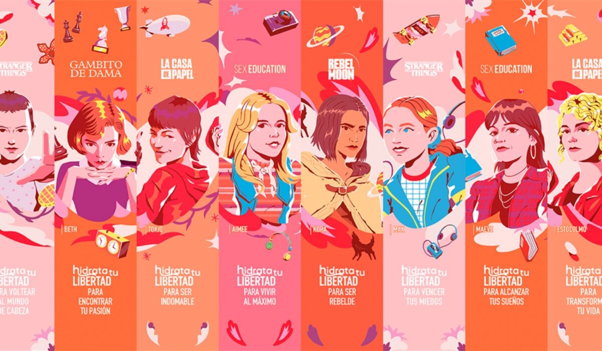 Bonafont y Netflix etiquetas inspiradas en mujeres poderosas